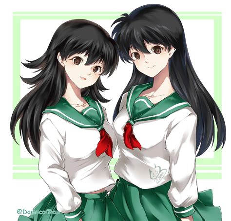 Rin And Kagome Sesshomaru Kagome Higurashi Inuyasha