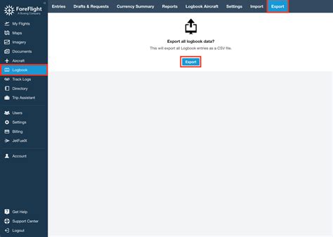 Is It Possible To Export Foreflight Logbook Data Foreflight Support