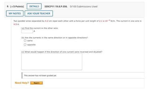 Solved 8 3 Points Details Sercp11 19 8 P 056 0 100