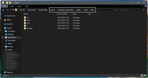 User Templating Aplikasi Pendataan Warga Desa Dengan Laravel 7 Tutorial 05