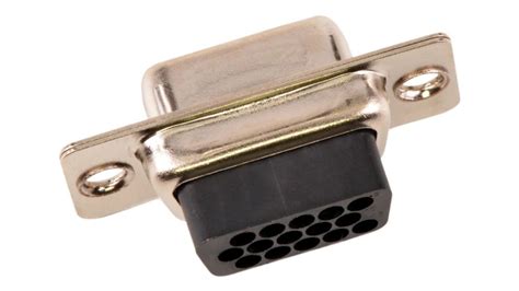 173113 0073 Fct From Molex 173113 15 Way Panel Mount D Sub Connector Socket 1 98mm Pitch Rs