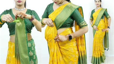 Perfect Pleats Saree Draping Tutorial For Wedding Step By Step Sari