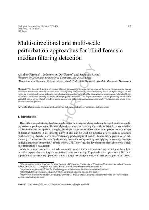 Pdf Multi Directional And Multi Scale Perturbation Approaches For