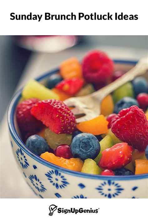 Sunday Brunch Potluck Ideas With Fruit Parfait