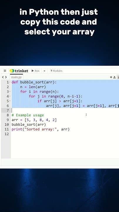 How To Make A Sorting Algorithim In Python Python Sortingalgorithms