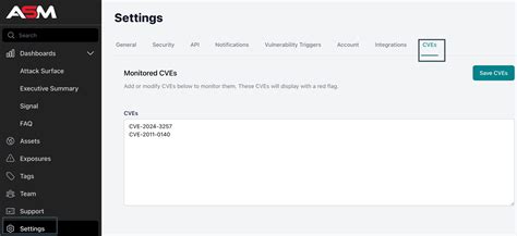 Vulnerabilities Attack Surface Management