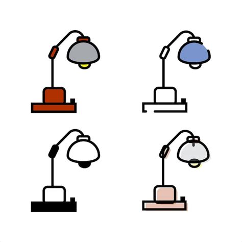 Premium Vector Table Lamp Vector