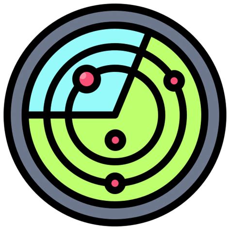 Radar Generic Outline Color Icon