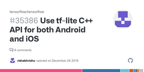 Use Tf Lite C Api For Both Android And Ios · Issue 35386