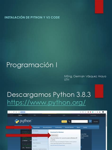 instalacion de python y vscode pdf tecnología