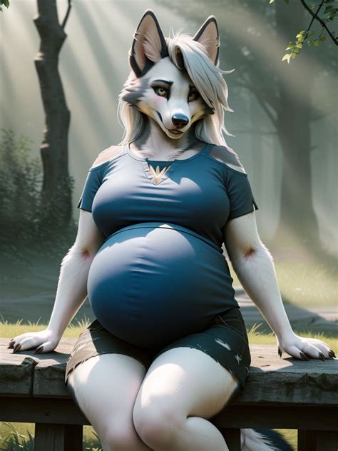 Wolf Loona 9 Pregnant Realistic By Cookiejoe15 On Deviantart