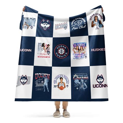Nil Store Exclusive Release Uconn Womens Basketball Team Sherpa Blanket