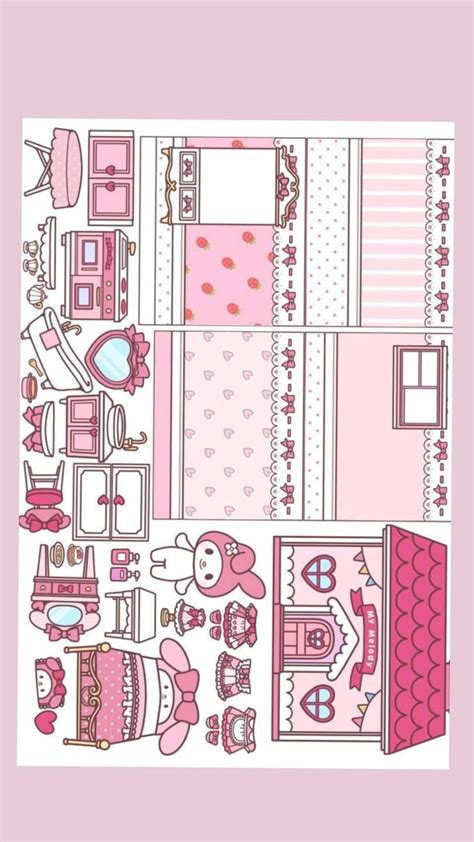 My Melody Paper Doll Printable Printable Multiplication Tables