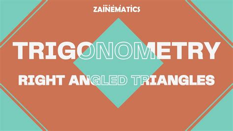 TRIGONOMETRY O LEVELS 4024 IGCSE 0580 PART 2 RIGHT ANGLED