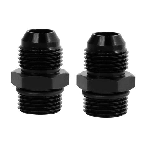 Orb O Ring An10 10an To An10 10an Male Adapter Fitting Black Pack Of 2