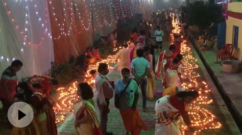 Devotees Light 1 Lakh Diyas On Dev Deepawali In Ups Ayodhya