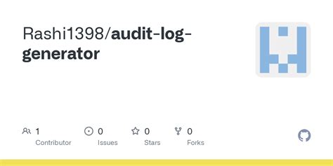 Github Rashi1398audit Log Generator