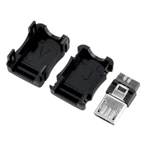 Самосборный Micro-USB разъем с пластиковым кожухом - купить в Москве с ...