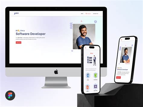 Software Developer Portfolio Website Design Behance