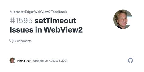 Settimeout Issues In Webview2 · Issue 1595 · Microsoftedge