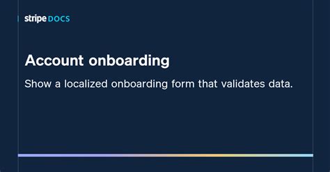 Account Onboarding Stripe Documentation