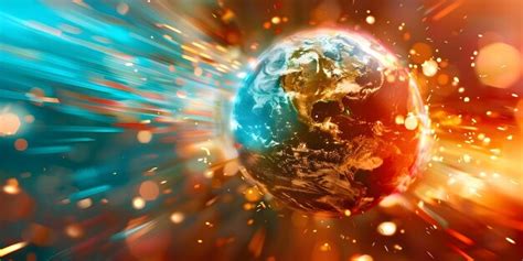 Globally Connected Rapid Network Visuals Showcase Data Transfer Frenzy Concept Technology Global