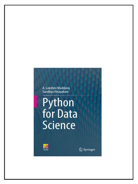 Python For Data Science 2nd 2nd Edition A Lakshmi Muddana Sandhya