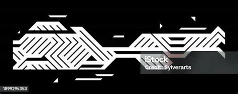 추상적인 벡터 배경 미로는 기하학적 벽지 다이나믹 아트 예술적 패턴 구성 창의적인 미로 추상화처럼 보입니다 개성 개념에 대한 스톡 벡터 아트 및 기타 이미지 Istock