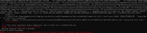 Could Not Build Wheels For Tinycudann Which Is Required To Install