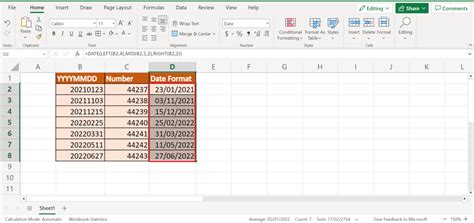 How To Convert Yyyymmdd To Date Format In Excel Sheetaki