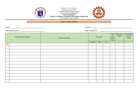 Daily Task Sheet 1 Docx