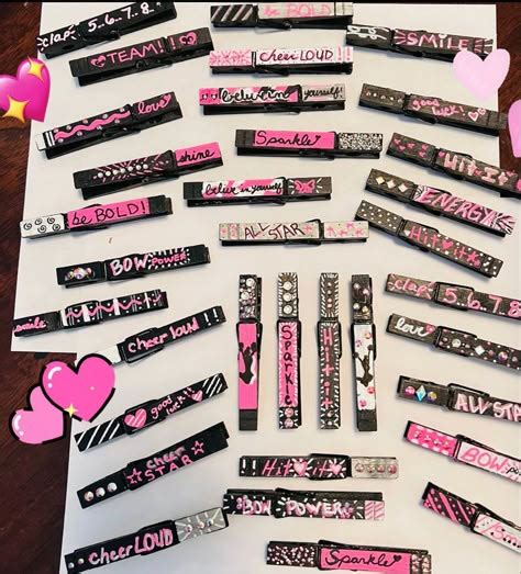 Cheerleading Clothes Pin Ideas