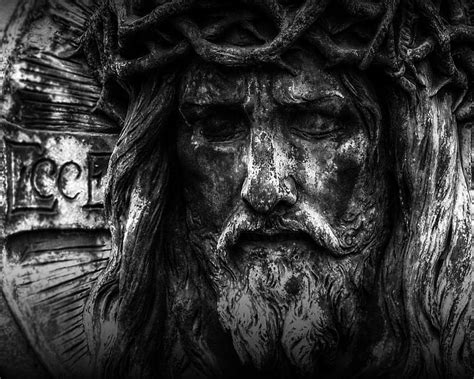 Jesus Black And White Wallpaper