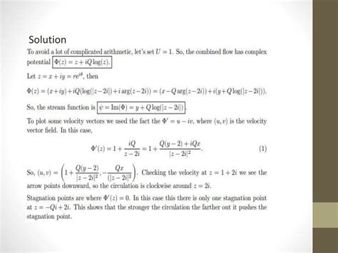 Analyzing Complex Potential Matlab Pptx