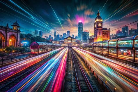 Majestic Mumbai Mahalaxmi Railway Station A Timelapse Panorama Of Indias Bustling Heart Stock
