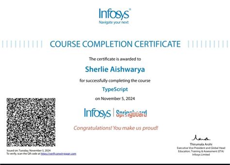 Sherlie Aishwarya On Linkedin Typescript Infosysspringboard