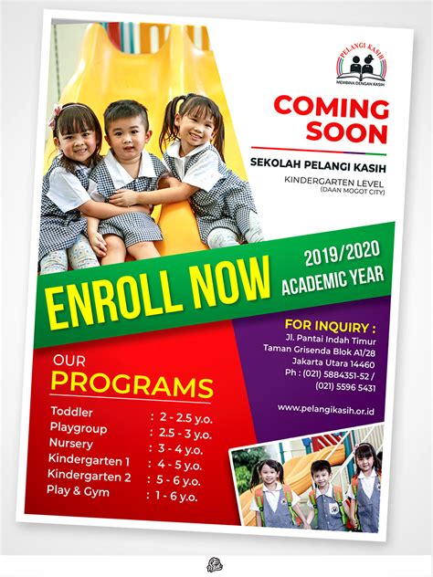 Desain Brosur Sekolah Koleksi Gambar