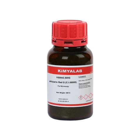 Kimyalab Alizarin Kırmızısı 500g Alizarin Red S For Microscopy