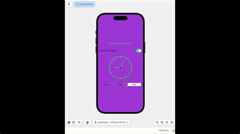 Building A Digital And Analog Clock App In Swiftui Youtube