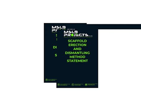 Scaffold Erection And Dismantling Method Statement Mslb Projects