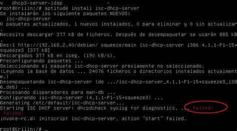 El Rincón del Software Instalación de Servicio DHCP en Debian Squeeze