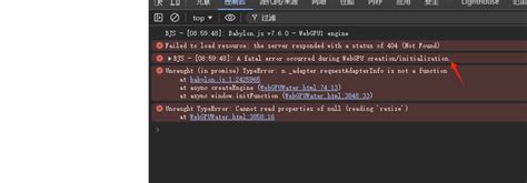 Bug A Fatal Error Occurred During Webgpu Creationinitialization Bugs