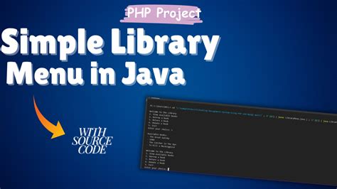 Simple Library Menu In Java With Source Code