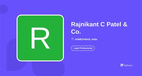 Rajnikant C Patel And Co Legal Professional Ahmedabad Refrens