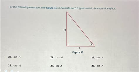 Solved For The Following Exercises Use Figure 15 ﻿to