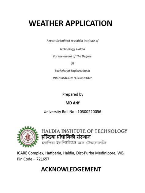 Weather Application Pdf Weather Forecasting Application Software
