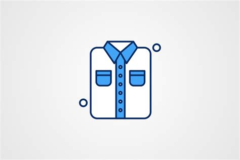 Vector Shirt Blue Tone Icon Graphic By Kazimabbas1996 · Creative Fabrica