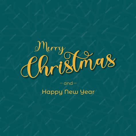Premium Vector Merry Christmas Lettering Design Vector Illustration