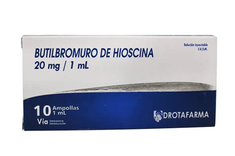 Butilbromuro De Hioscina 20mg1ml Drotafarma