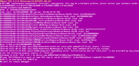 Purple Screen Of Death On My Vsphere Esxi 650 8294253 Dell Poweredge